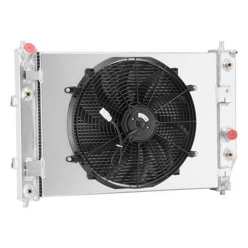 3 Rows Radiator+Shroud Fan For Chevrolet Corvette C6 6.0 6.2L 7.0L V8 ...