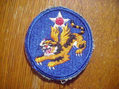 WWII US ARMY AIR CORPS Flying Tiger PATCH with OD Trim | eBay