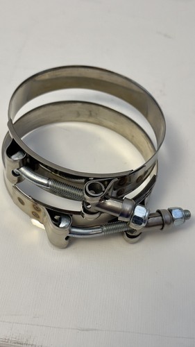 2 Pack 3” T-Bolt Hose Clamps, 304 Stainless Steel Turbo Intake Clamp | eBay