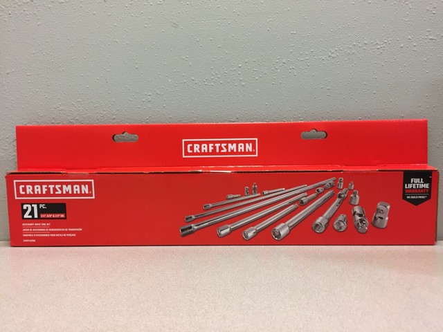 Craftsman CMMT42283 21-piece Drive Tool Accessory Set 42283 for sale ...