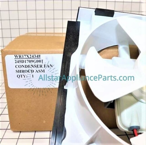 GE Refrigerator Condenser Fan Motor Assembly WR17X24348 | eBay