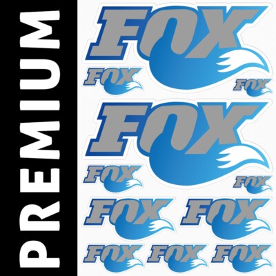 FOX - KIT Decals Stickers Sponsors Car Bike Motorcycle Motocross MX ATV ...