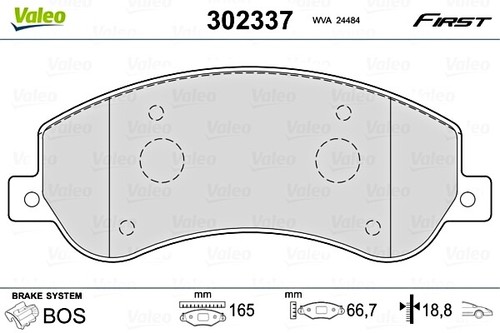 Front Disc Brake Pad Set VALEO Fits VW Amarok 2H6698151A NEW | eBay