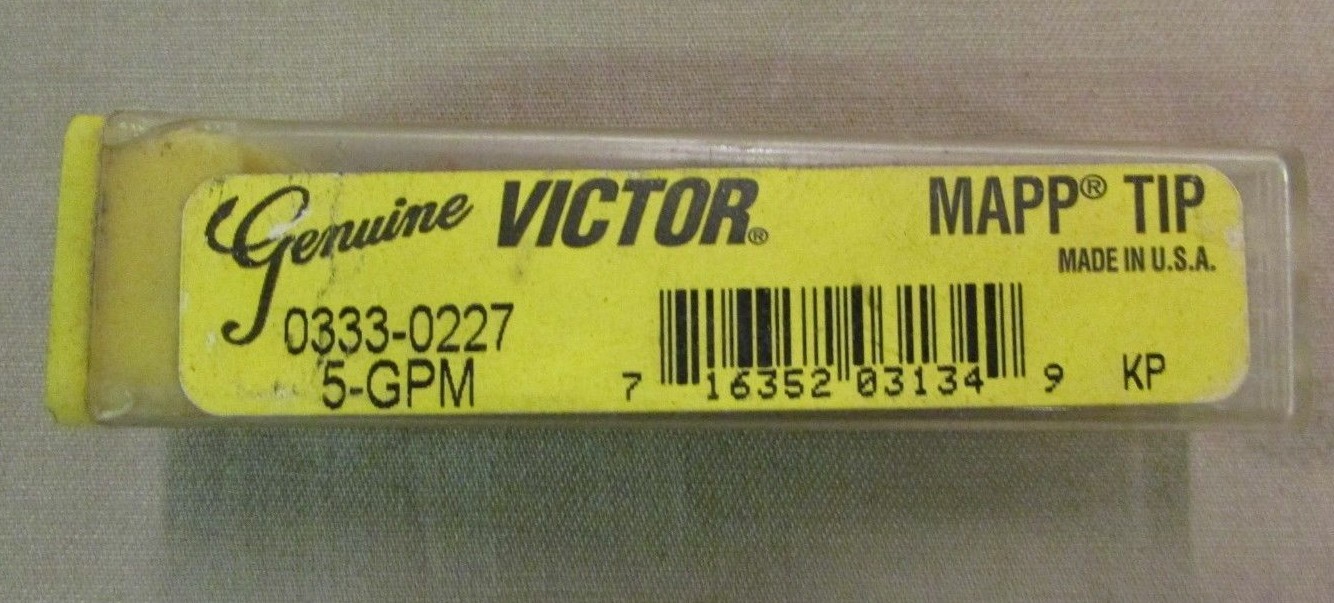 New VICTOR 0333-0227 MAPP TIP 5-GPM CUTTING TIP | eBay