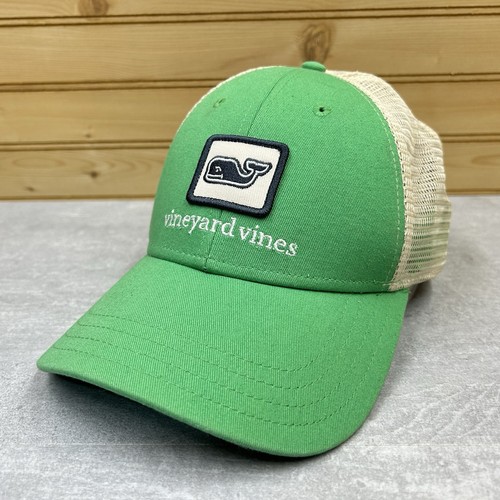 Vineyard Vines Hat Ball Cap ONE SIZE Adjustable Green Beige Mesh Back ...