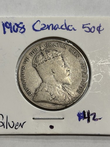 1908 50C Canada 50 Cents "" EXTRA FINE "" | eBay