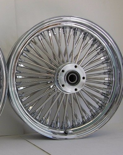 DNA CHROME MAMMOTH 52 FAT SPOKE 16x3.5 FRONT OR REAR WHEEL SOFTAIL FLST ...