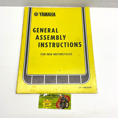 YAMAHA GENERAL ASSEMBLY INSTRUCTIONS FOR NEW MOTORCYCLES | eBay