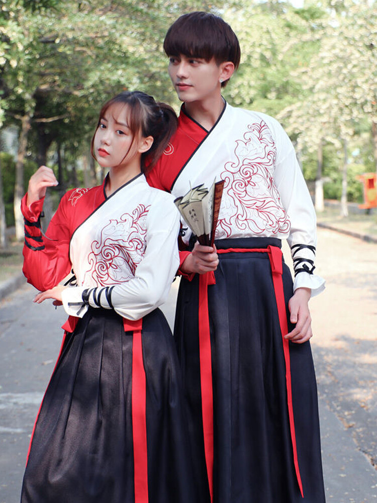 Chinese Outfit Hanfu Female Plus Size Men Women Wuxia Modern Couples ...