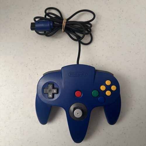Official Genuine Nintendo 64 controller blue N64 original oem | eBay