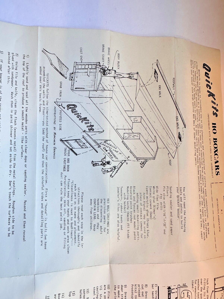 HO Scale NYNH&H Wooden Box Car Kit By QuicKits Collectors Special | eBay