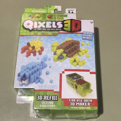 QIXELS - Ocean Kingdom - 300 Cube Refill Kit (Use with 3D Maker) New ...