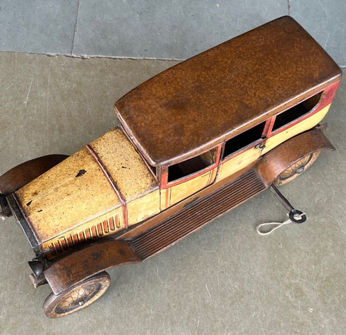 Rare Vintage 13.5'' Long Limousine Distler JDN 7673 Litho Car Tin Toy ...