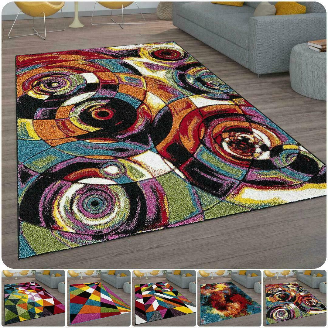 Modern Luxury Multi Craved Premium Quality Area Rugs Soft Thick Anti ...