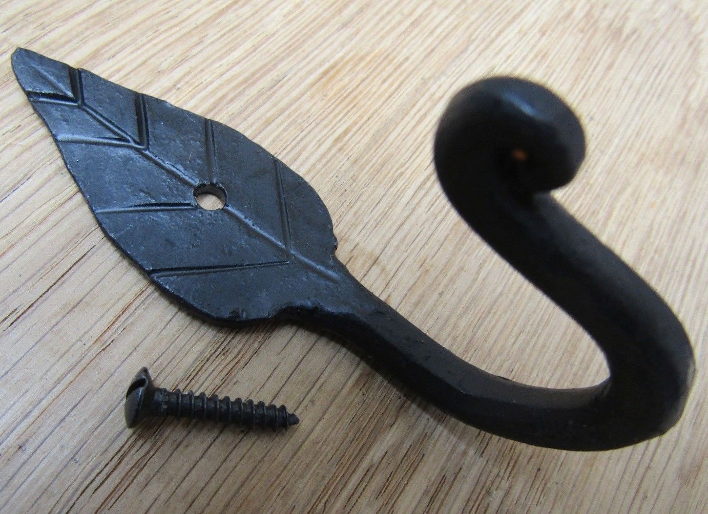 Hand Forged Wrought iron Old vintage Hat Coat Hanging Hanger Hooks ...