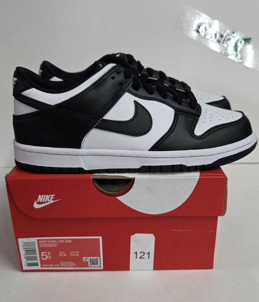Nike Dunk Low Retro Black/White "Panda" - Y 5.5 Or Women's Size 7 NWB ...