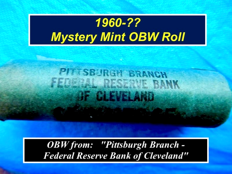 "PITTSBURGH FEDERAL RESERVE BANK" OBW 1960-?? (Head-Head) "BU" ROLL ...