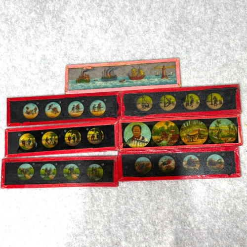 Vintage lot of 7 Glass Magic Lantern Slides Nursery Kids Fables | eBay