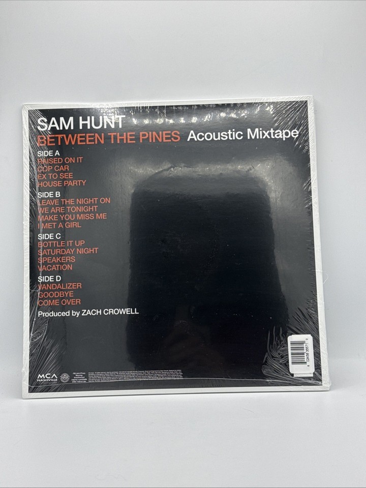 SAM HUNT Signed Between the Pines Acoustic Mixtape Green VINYL RECORD ...