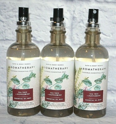 3 BATH & BODY WORKS AROMATHERAPY TEA TREE + PEPPERMINT ESSENTIAL OIL ...
