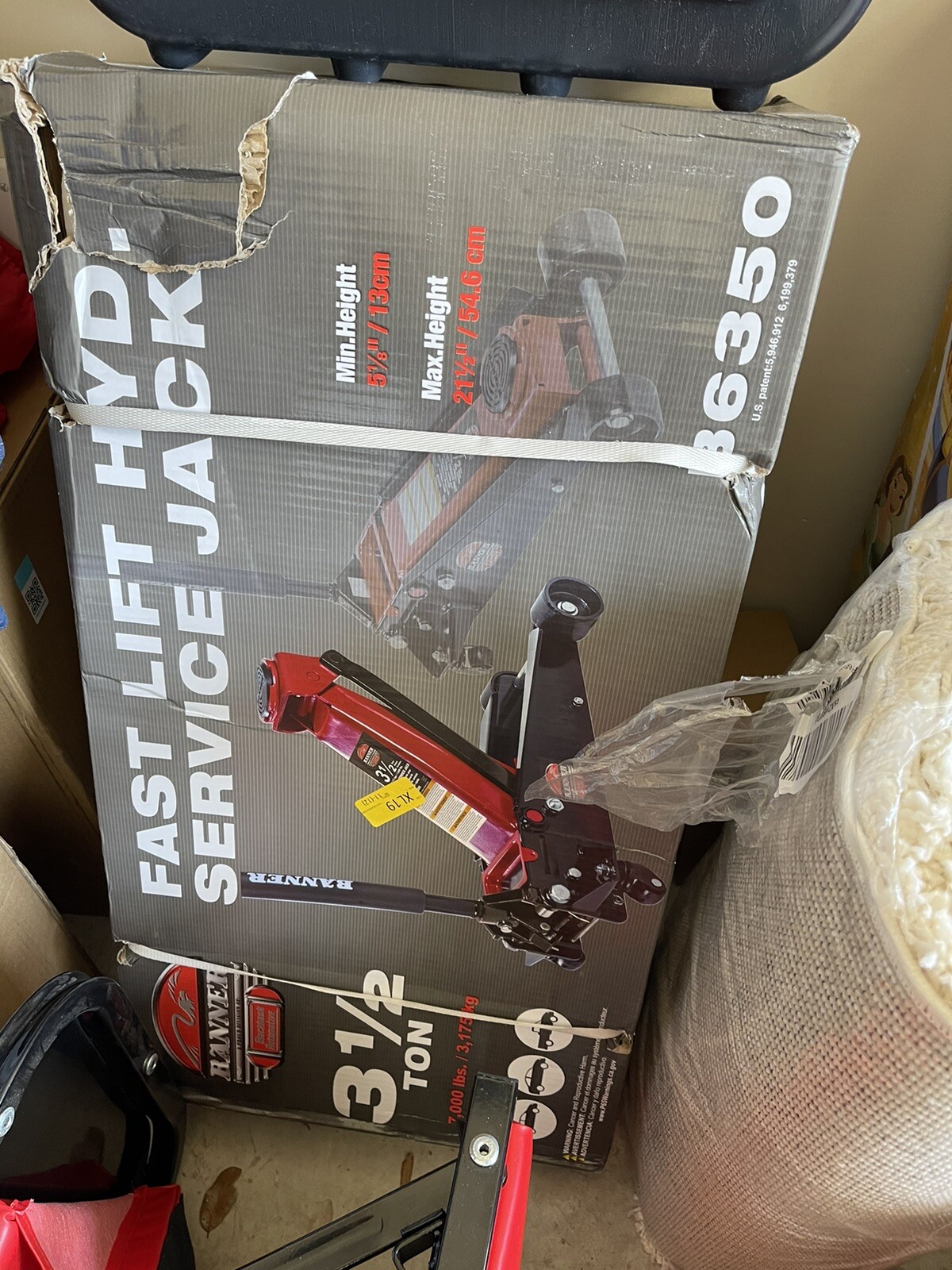 Blackhawk B6350 Black/Red Fast Lift Service Jack - 3.5 Ton Capacity | eBay