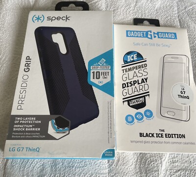 Free Tempered Glass Speck Presidio Grip Phone Case For Lg G7 Thinq ...