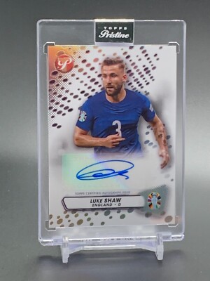 2023-24 Pristine Road to Euro Encased Auto PA-LS LUKE SHAW Autograph ...