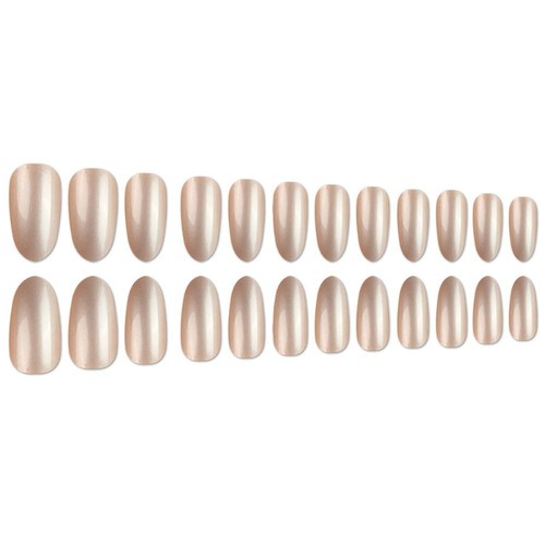 24pcs/box Medium Length French Style Fake Nail Full Cover Nail Tips ...
