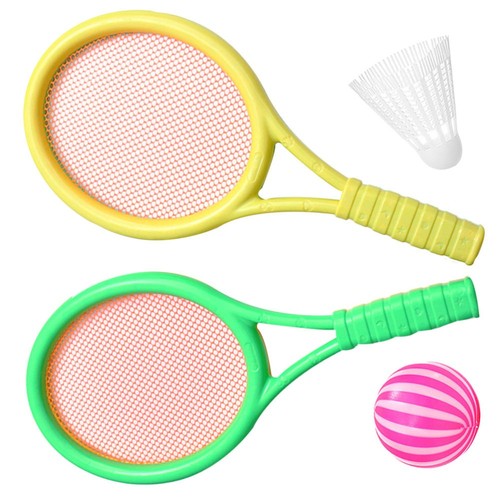2 Rackets Kids Tennis Set with 2 Balls Plastic Toys for Children ...