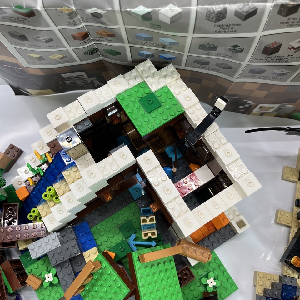 MASSIVE LEGO Minecraft Lot Figure, Sets Poster No Instructions READ ...