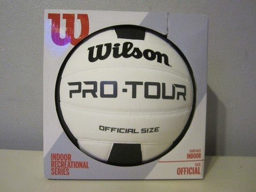 Wilson Pro Tour white/black Volleyball Official Size Indoor ...