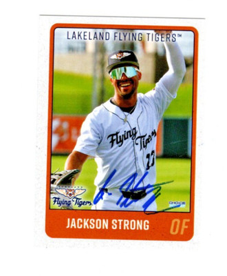 Jackson Strong 2025 Lakeland Flying Tigers signed autograph baseball ...