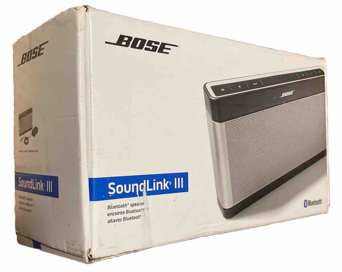 Bose Soundlink III Bluetooth Speaker - Silver for sale Bose Soundlink III Bluetooth Speaker - Silver for sale