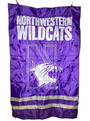 Northwestern Wildcats 28 X 40" Vertical Flag / Banner Indoor / Outdoor ...