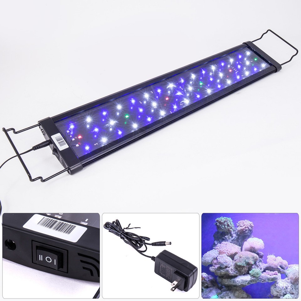 12 18 24 30 36 48 72 LED SMD Multi Color Aquarium Fish Tank Light Bar ...