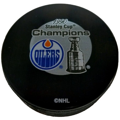 Edmonton Oilers 1990 Stanley Cup Champions Collectible Hockey Puck | eBay