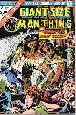 Giant Size Man-Thing Comic Book #2, Marvel Comics 1974 VERY FINE- | eBay