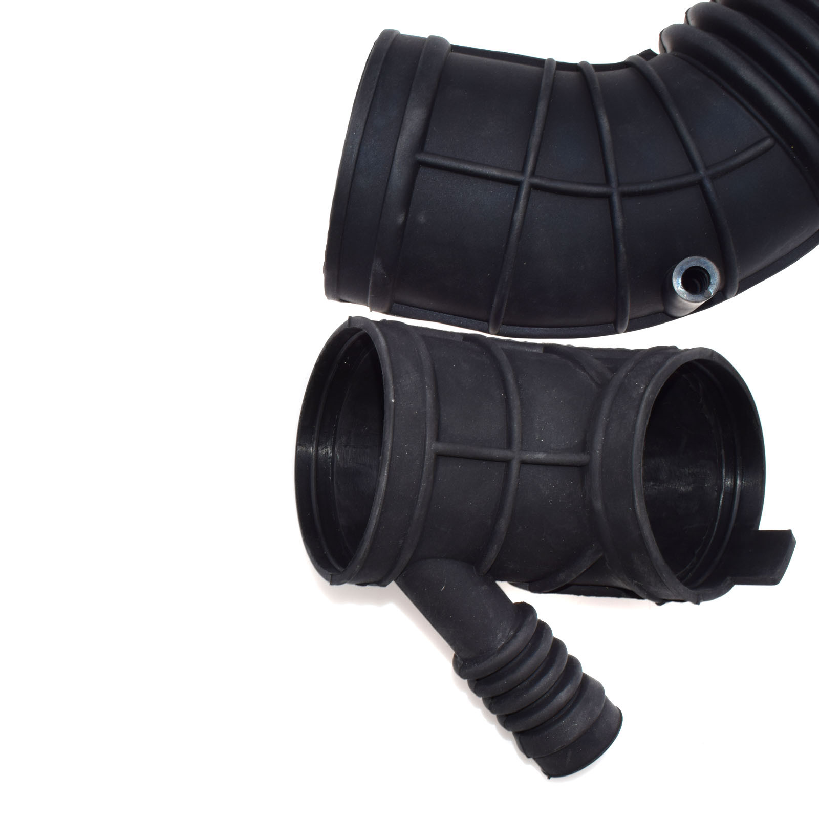 2Pcs Throttle Body Air Intake Boot Hose Kit for BMW E46 M54 325Ci 325i ...
