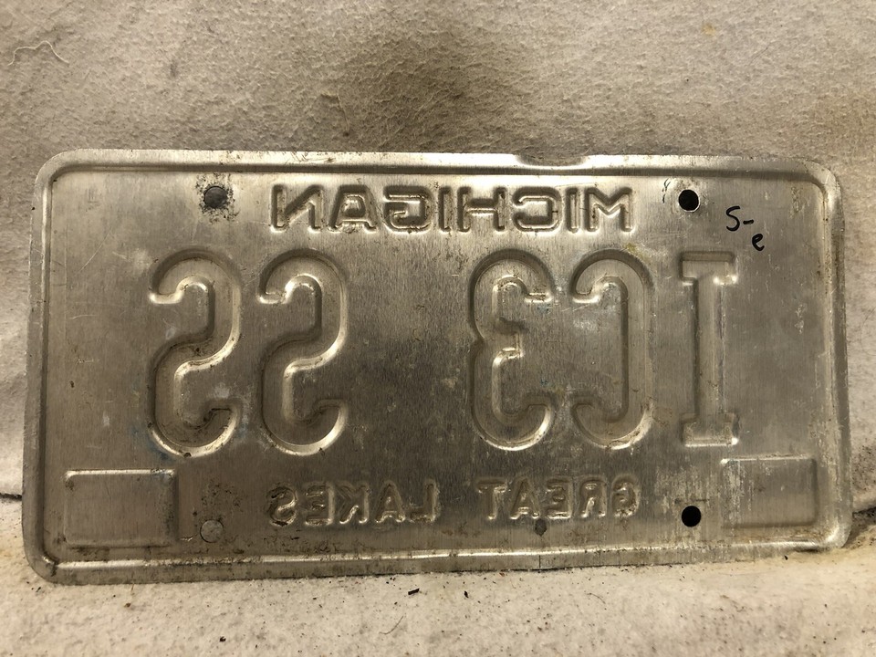 Michigan Vanity License Plate “IC3 SS” | eBay