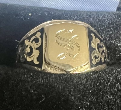 RARE-Mafia-Mobster-BEN "BUGSY" SIEGEL-Personal 14K Initial Antique ...