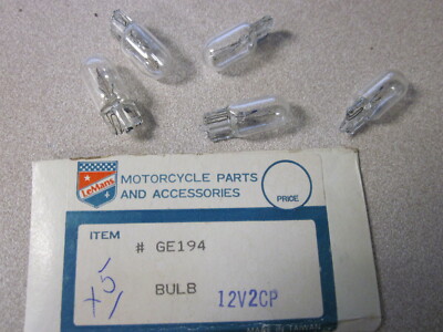NOS LeMans Motorcycle and Accessories 12v 2CP Replacement Light Bulb ...