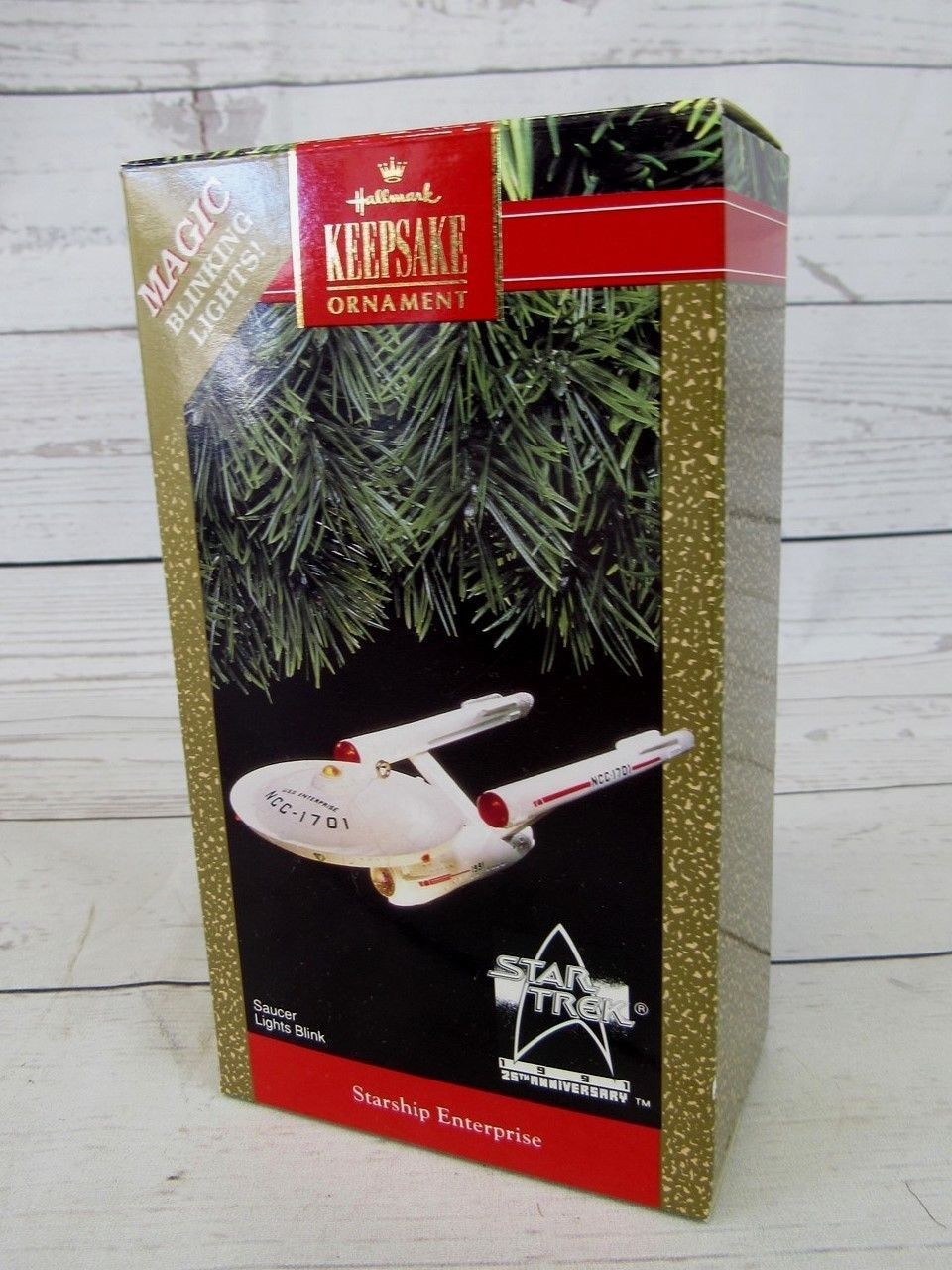 Hallmark Star Trek Ornaments Enterprise,Warbird, Galileo, Defiant, Bird ...