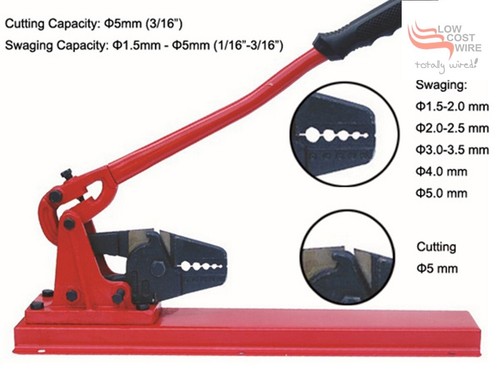 Bench Type Hand Swager Bench Swaging Tool 61cm Crimper - Wire Rope ...