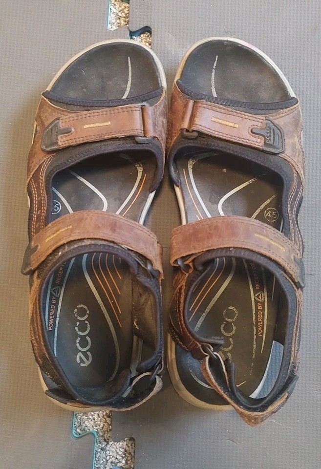 Ecco Receptor Yucatan Mens Brown Off-road Hiking Sandals Sz 45 US 11 ...