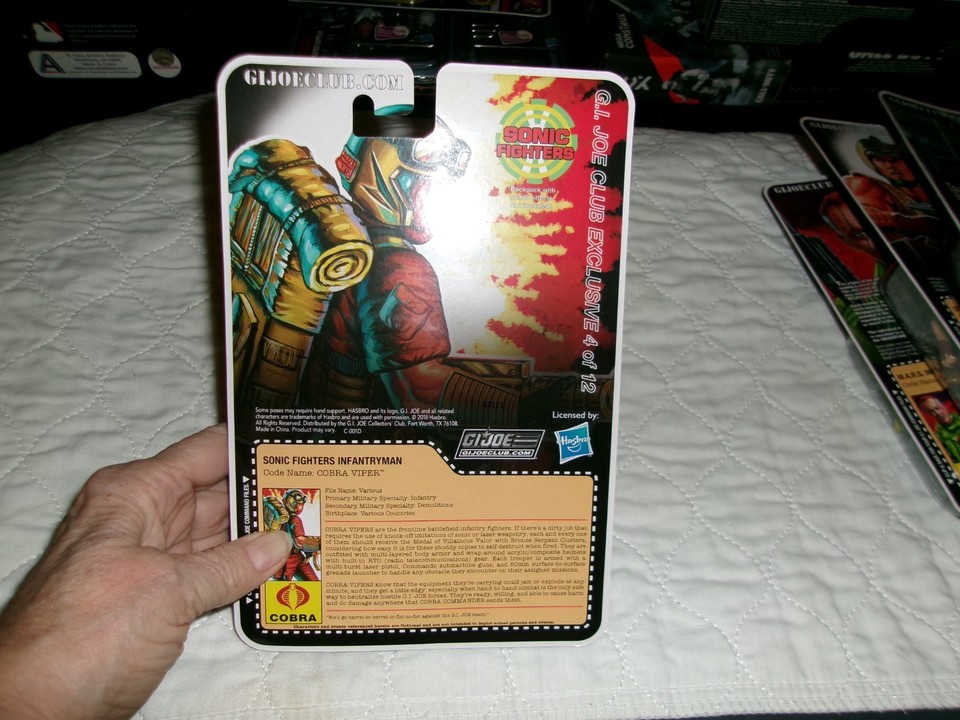 GI JOE CLUB EXCLUSIVE 2018 3 3/4" Sonic Fighters Cobra Viper- NIP | eBay