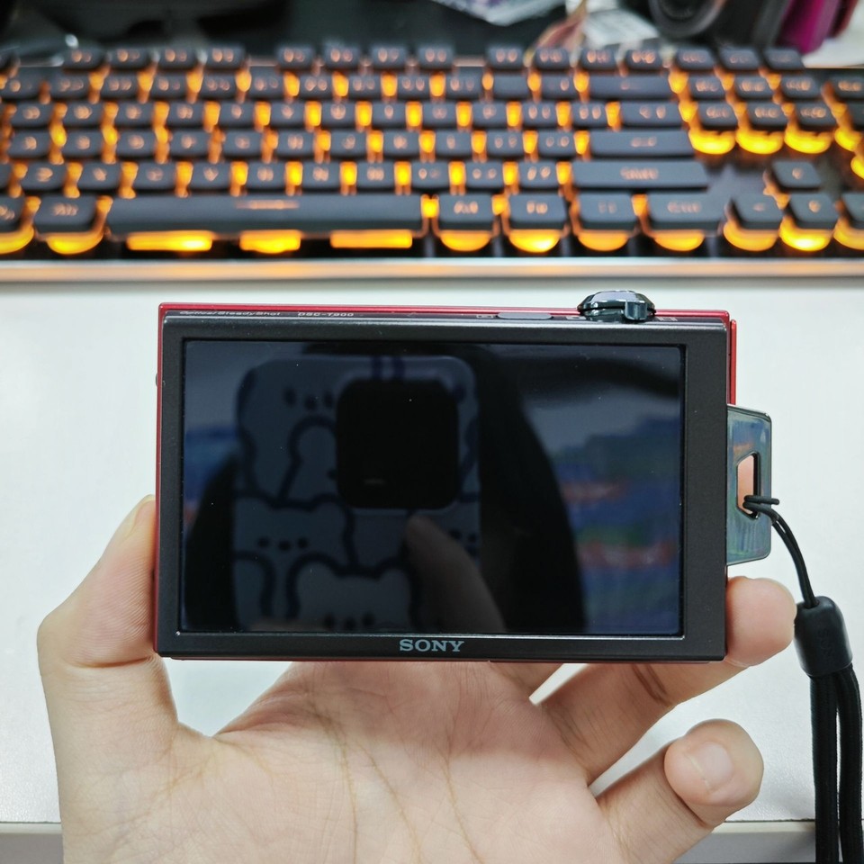 Sony CyberShot DSC-T900 Red Digital Camera 12.1MP CCD Camera With ...