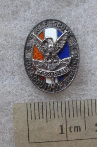 Boy Scout Eagle Hat Pin No BSA on chest Sterling | eBay