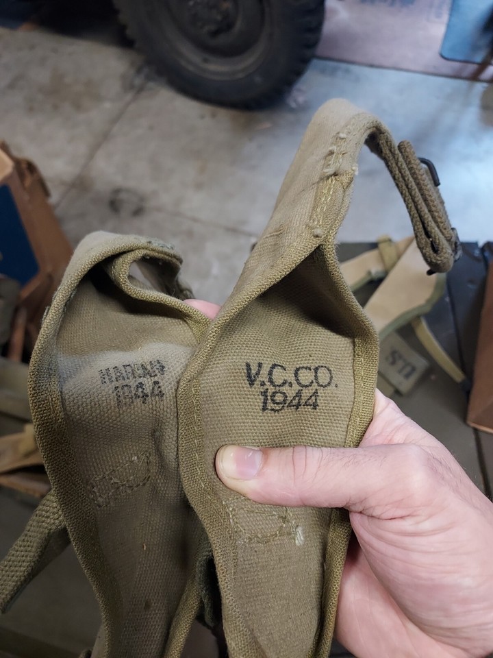 WW2 WWII US ARMY M1942 PICK AXE MATTOCK CARRIER COVER DATED 1944 | eBay