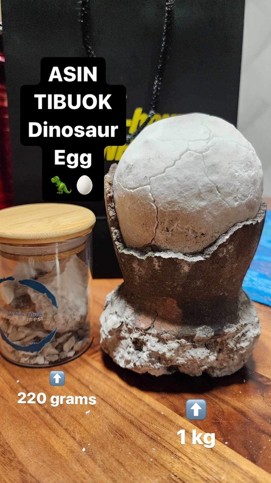 Asin Tibuok Dino Egg Artisanal Sea Salt (Philippines) Rarest Salt in ...