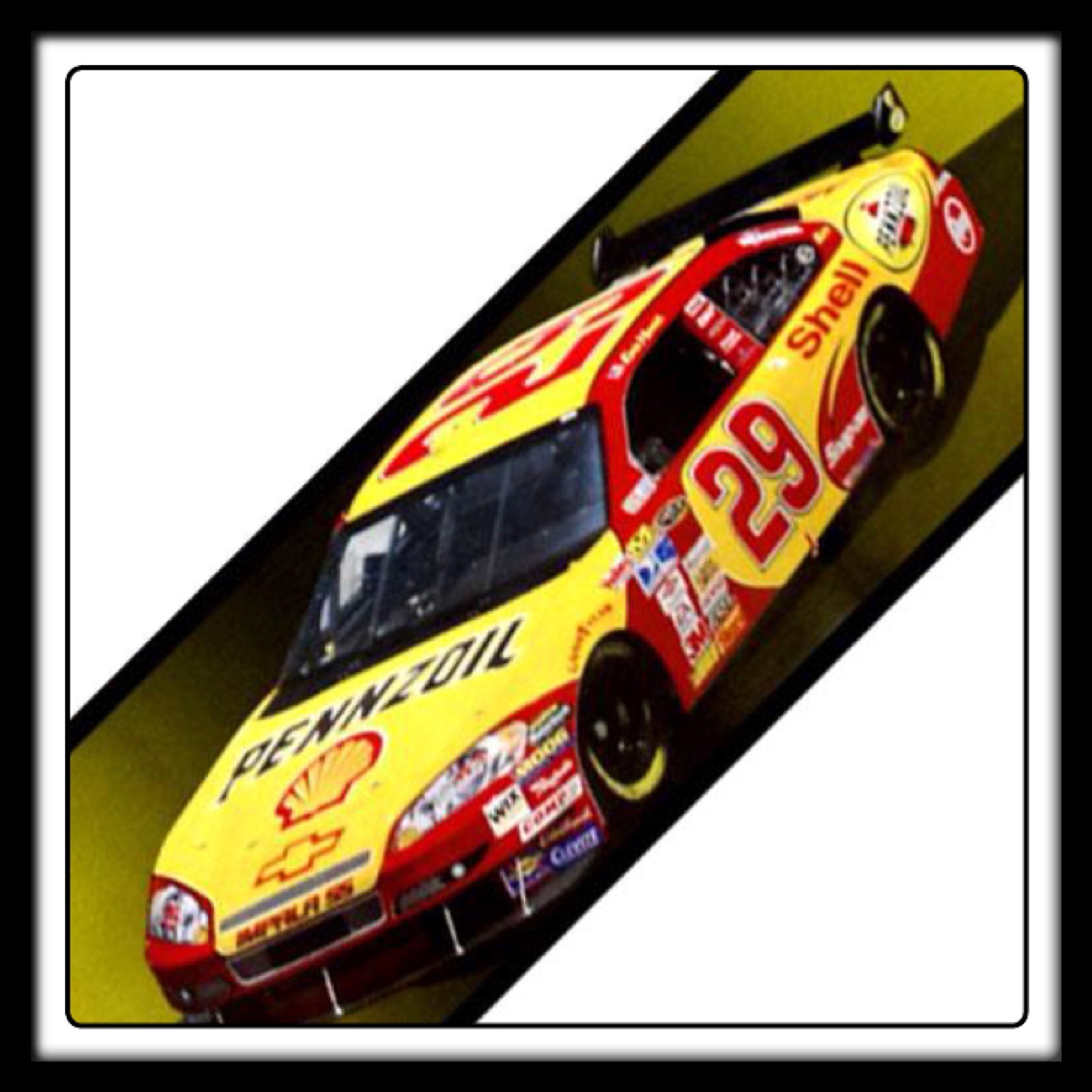 New Nascar Shell Race Car Wallpaper Border Harvick 15 ft x 5" Self ...